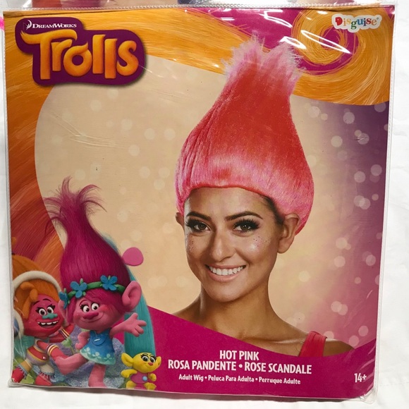 Disguise | Other | New Trolls Pink Wig Dreamworks Disguise Costume ...